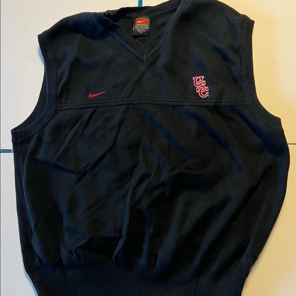 Jackets & Coats | Black Football Nike Usc Vest | Poshmark
